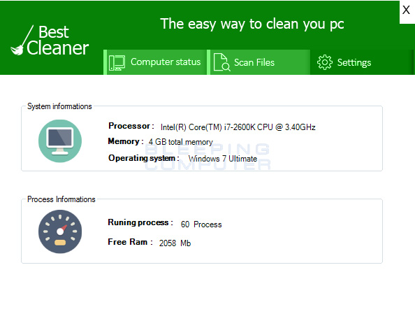 Remove the BestCleaner Adware Removal Guide