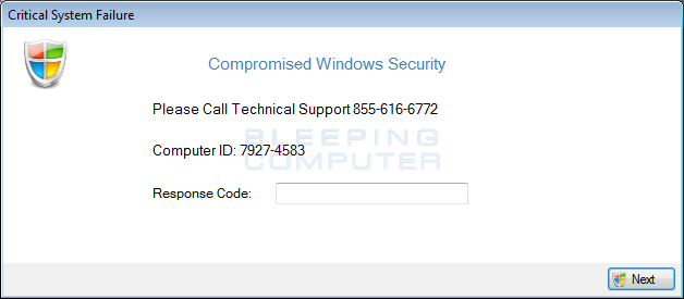 Fake Critical System Failure Alert Removal