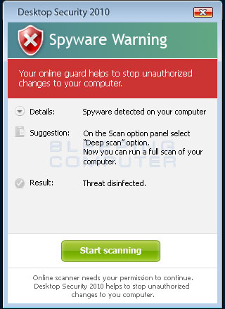 Remove Desktop Security 2010 (Uninstall Guide)