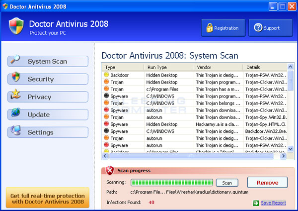 How to remove Doctor Antivirus 2008