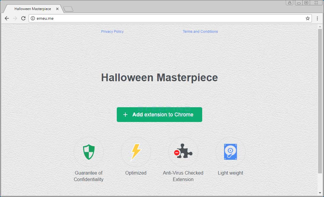 Remove the Halloween Masterpiece Chrome Extension