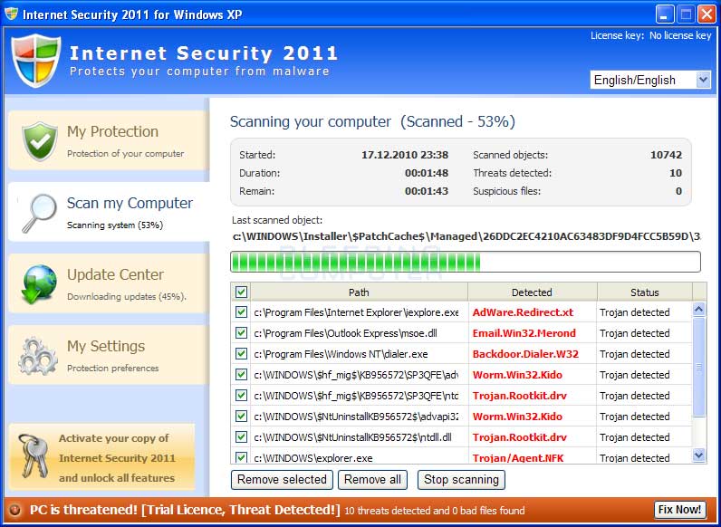 Remove Internet Security 2011 (Uninstall Guide)