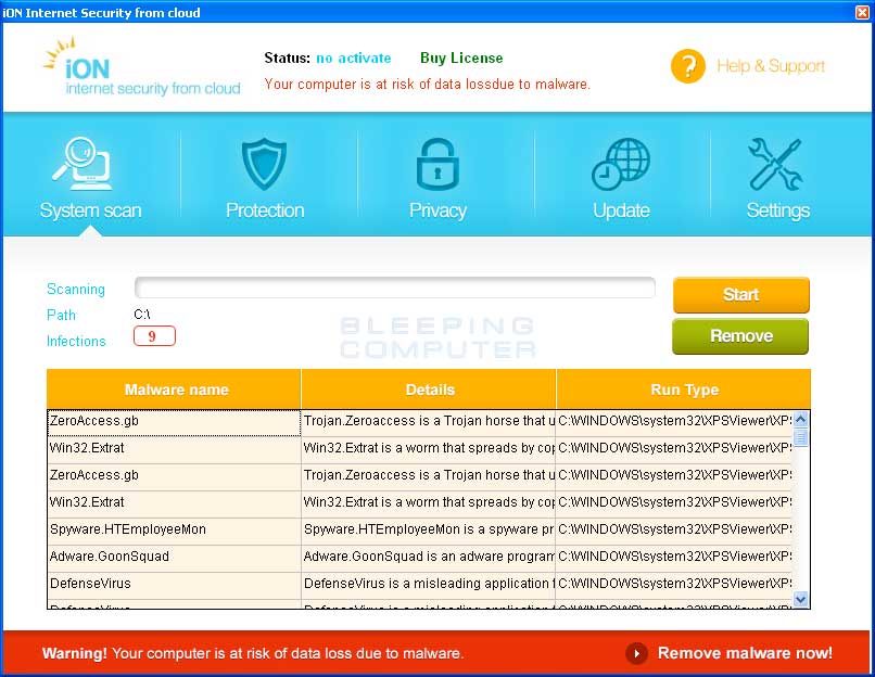 iON Internet Security Removal Guide