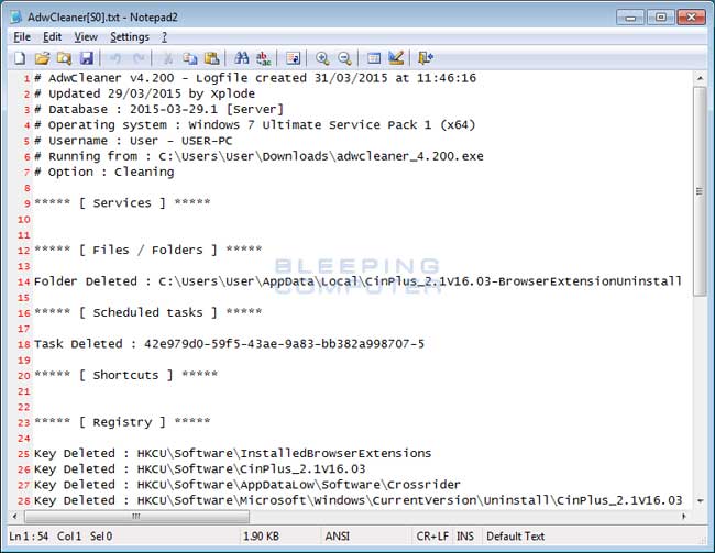 How to remove the Ads by Light Cinema Adware