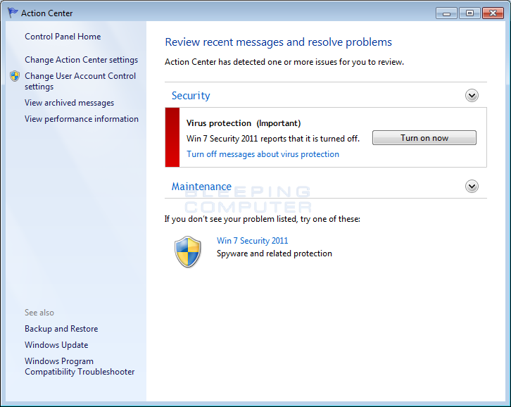 Remove Vista Antimalware 2011 and Win 7 Antispyware 2011 name changing ...
