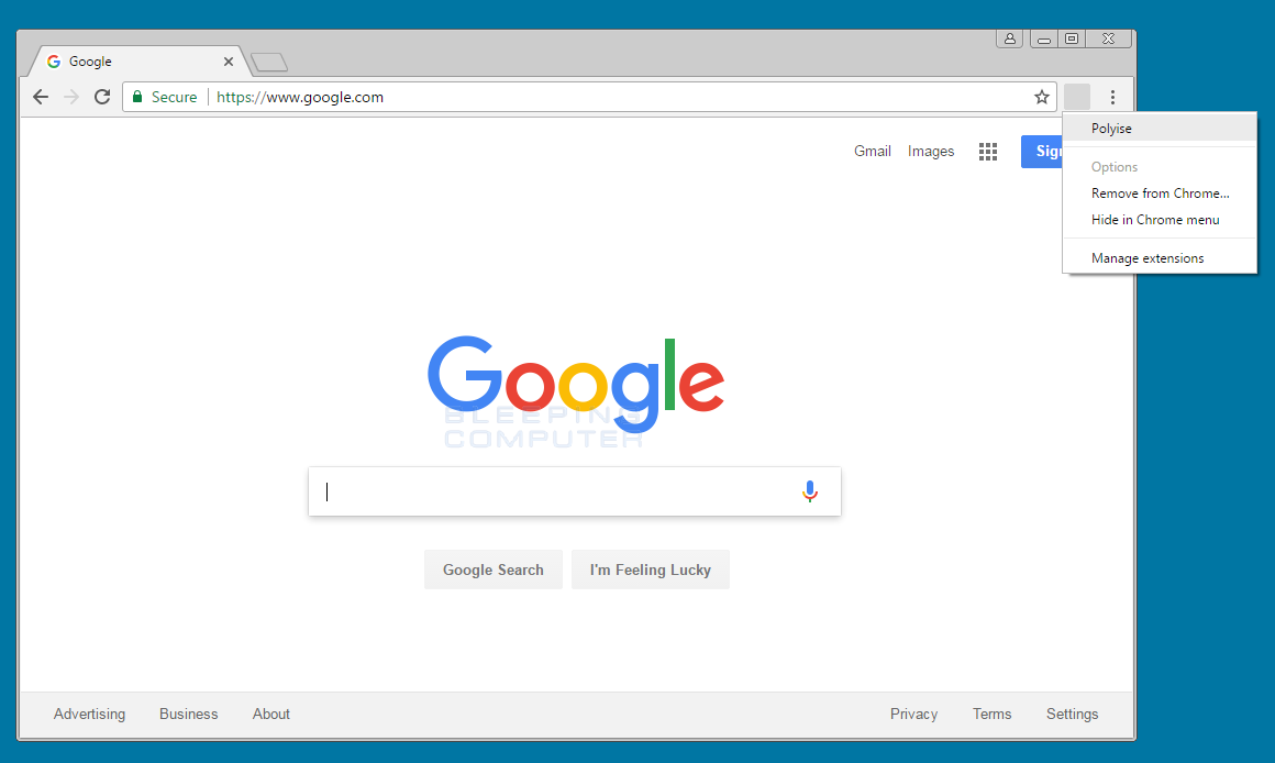 Remove the Polyise Chrome Extension
