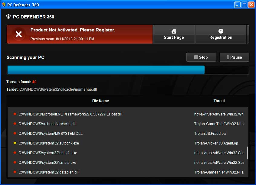 PC Defender 360 Removal Guide