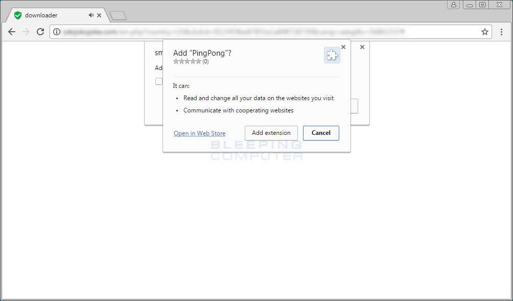 Remove the PingPong Chrome Extension