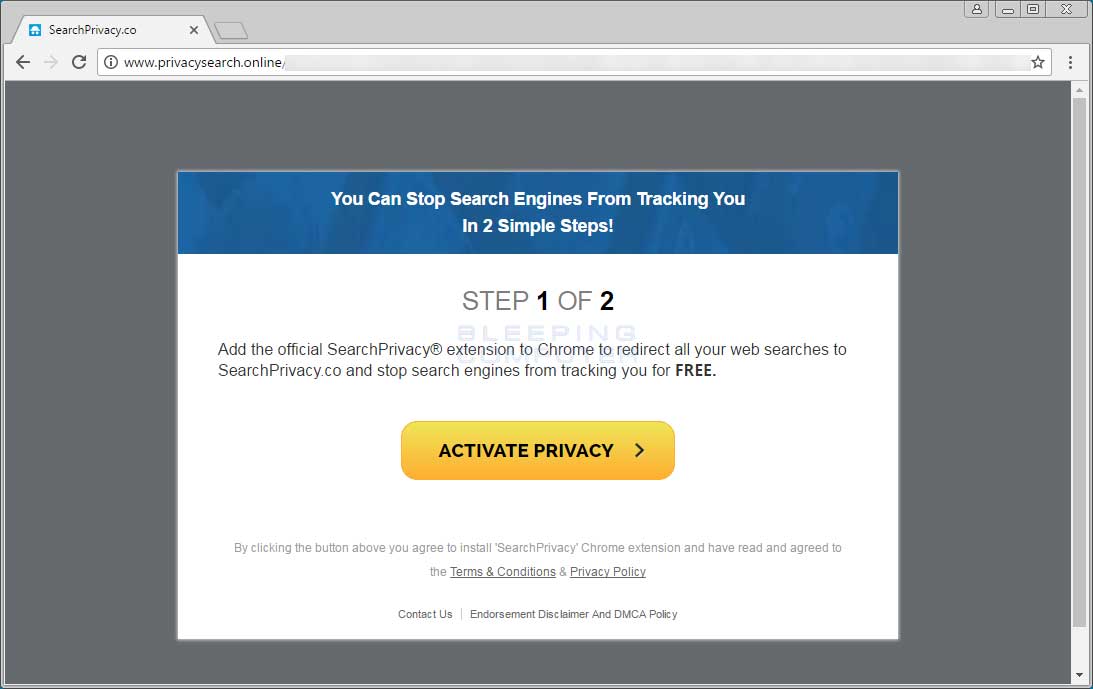 Remove the PrivacySearch.online Chrome Extension