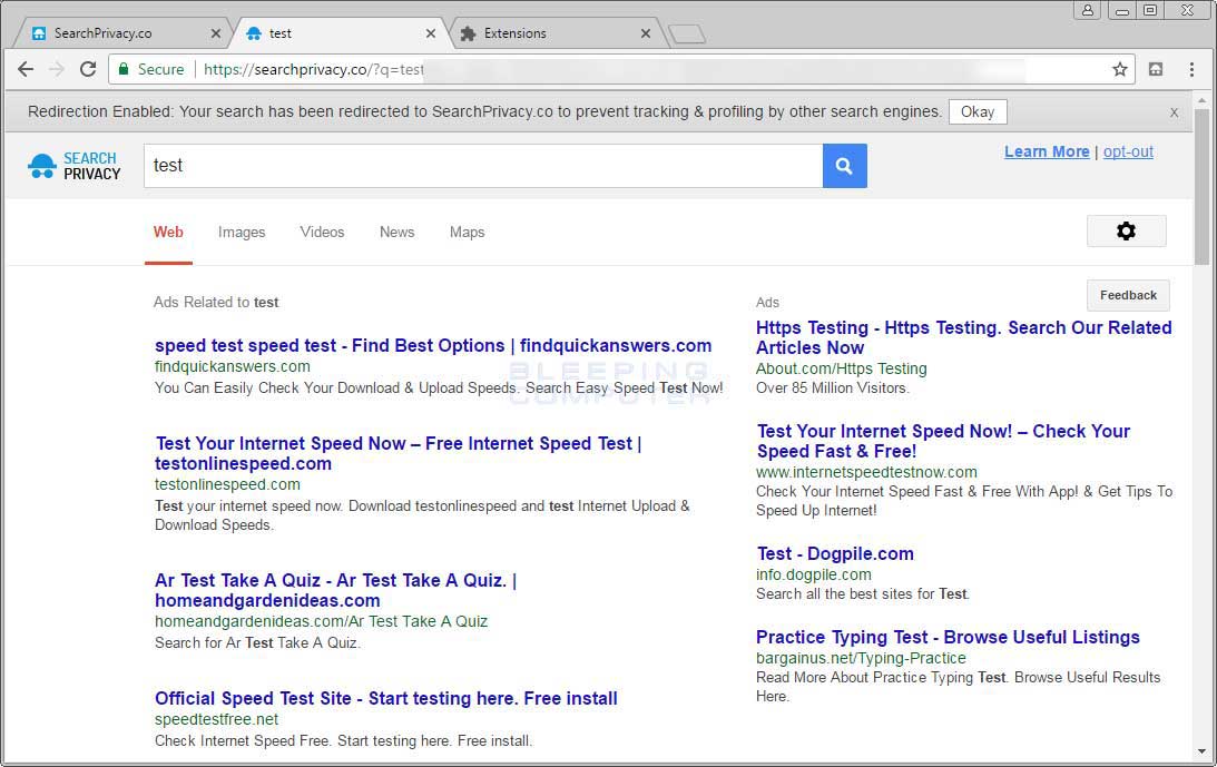 Remove the PrivacySearch.online Chrome Extension