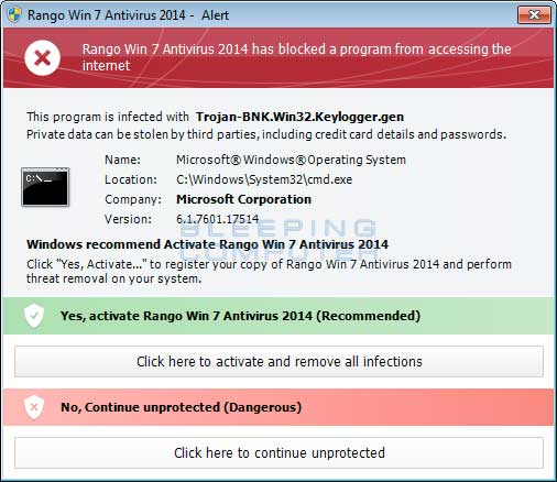 Rango Win 7 Antivirus 2014 and Rango Win 7 Protection 2014 Removal Guide