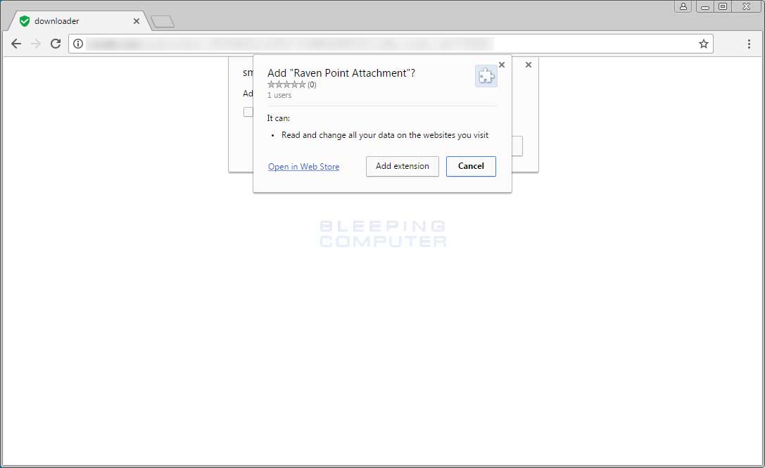 Remove the Raven Point Attachment Chrome Extension