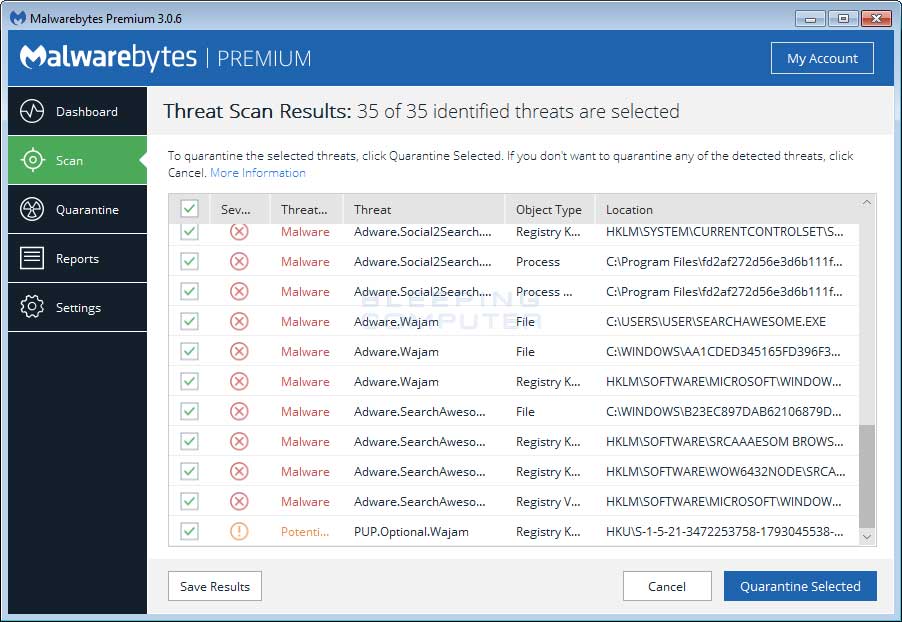 Remove the SearchAwesome Adware