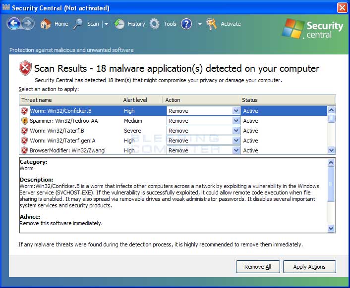 Remove Security Central (Uninstall Guide)