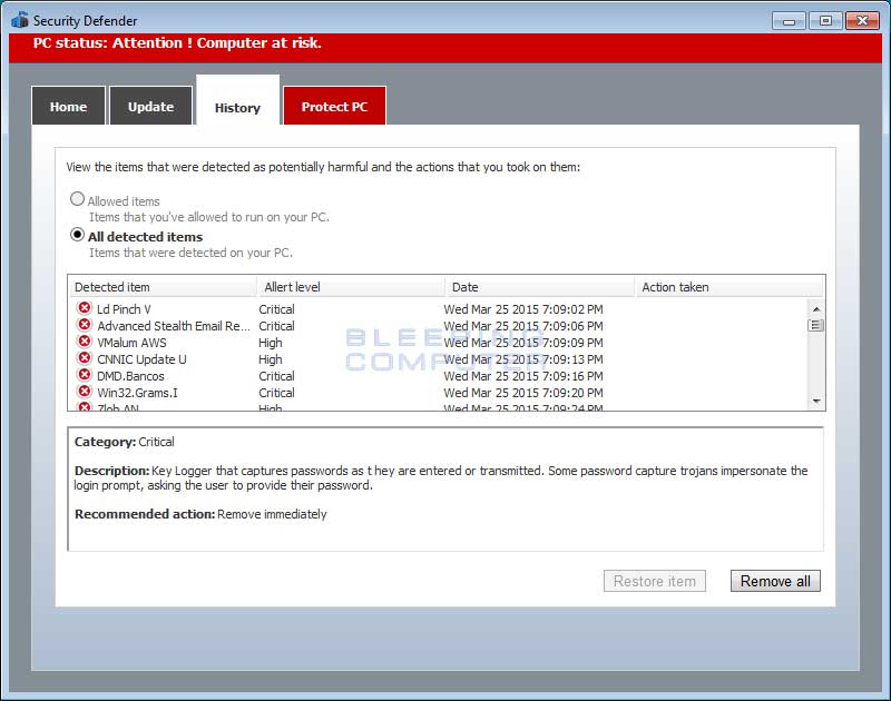 Security Defender and Defender Pro 2015 Removal Guide