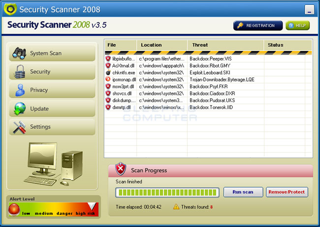 How to remove Security Scanner 2008 (Uninstall Instructions)