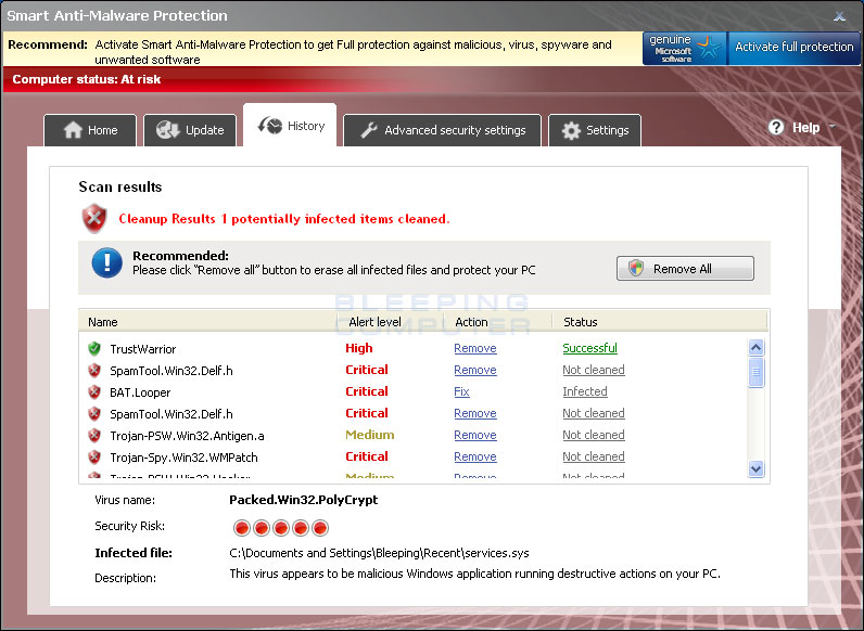 Remove the Smart Anti-Malware Protection Virus (Removal Guide)