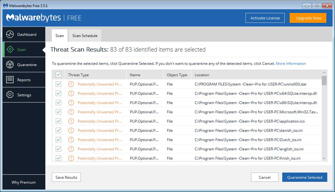 Remove the System Clean Pro PUP