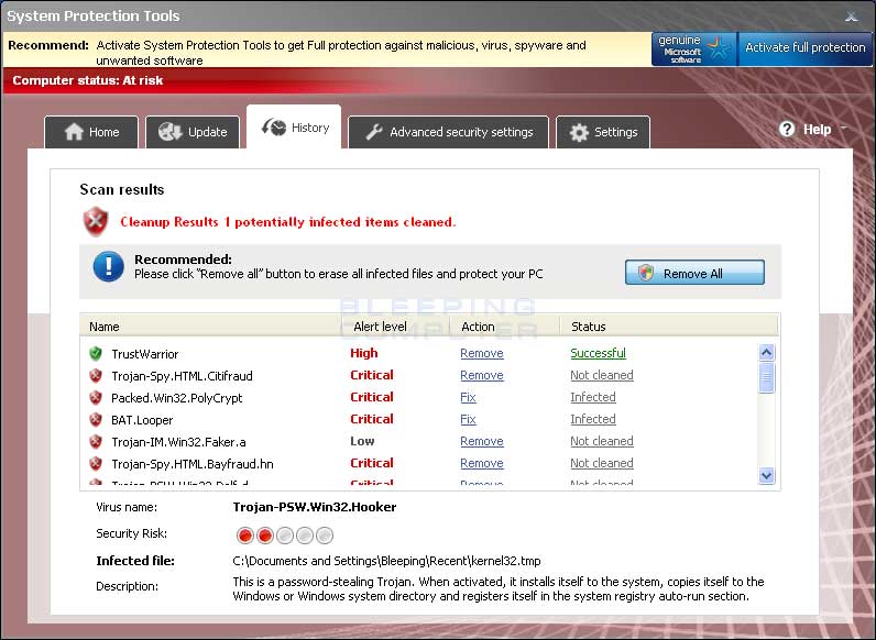 System Protection Tools Removal Guide