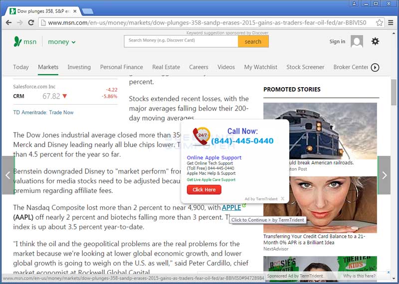 How to remove TermTrident from your computer