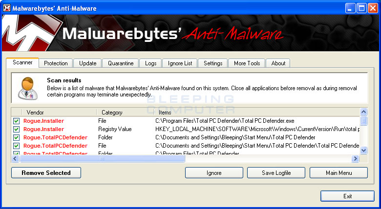 Remove Total PC Defender 2010 (Uninstall Guide)