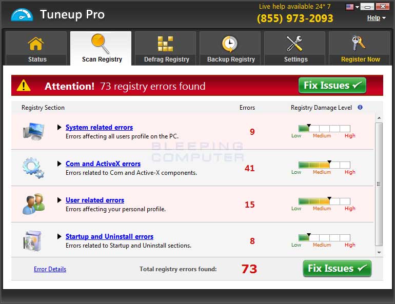 Remove the Tuneup Pro System Optimization PUP