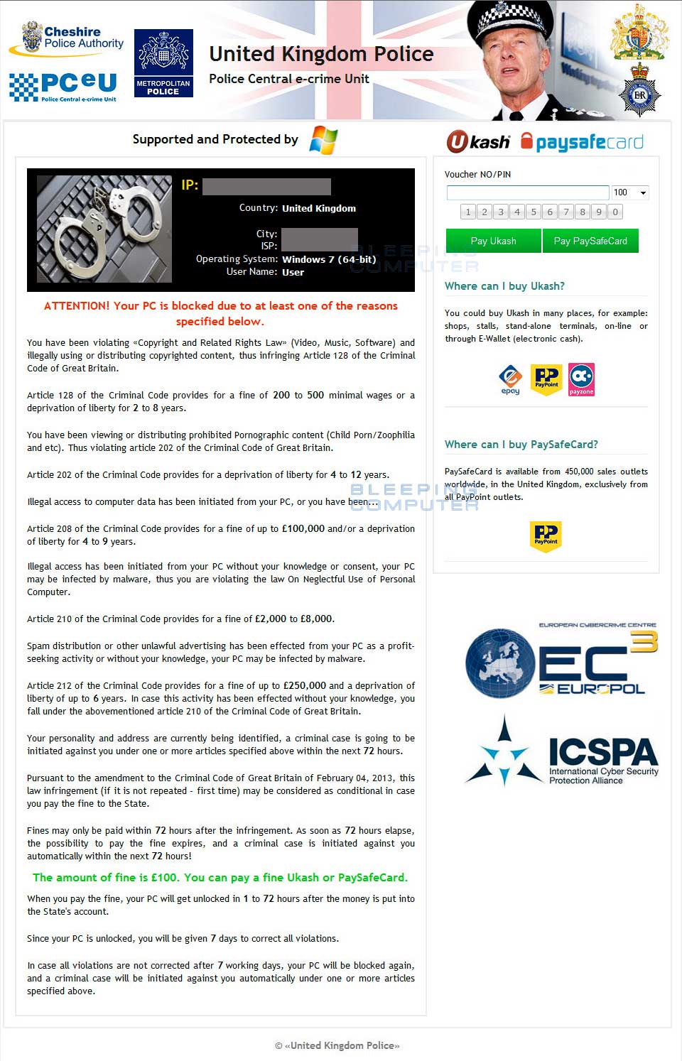 United Kingdom Police Ransomware Removal Guide