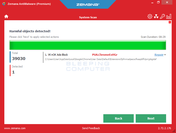 Remove the VK+OK AdBlock Google Chrome Extension