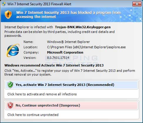 Remove Win 7 Internet Security 2013 (Uninstall Guide)