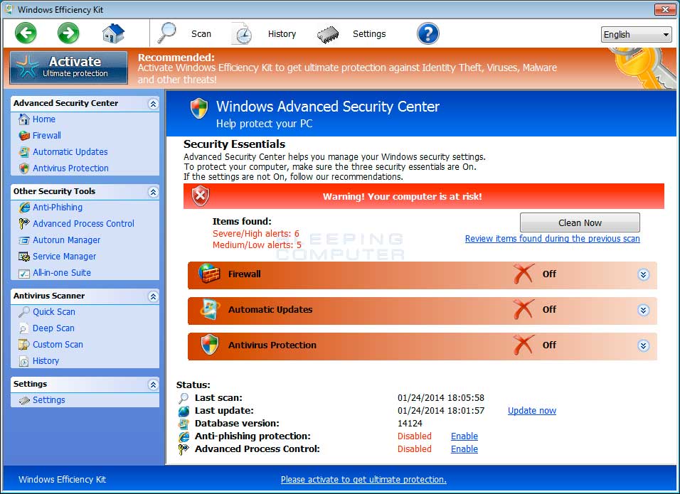 Windows Efficiency Kit Removal Guide