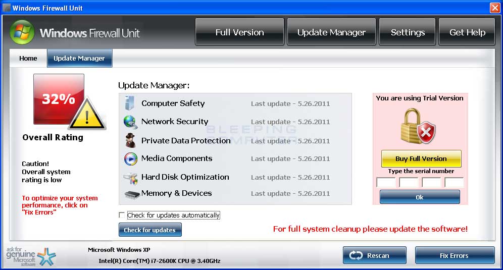 Remove Windows Firewall Unit (Uninstall Guide) Remove Windows Firewall Unit (Uninstall Guide)