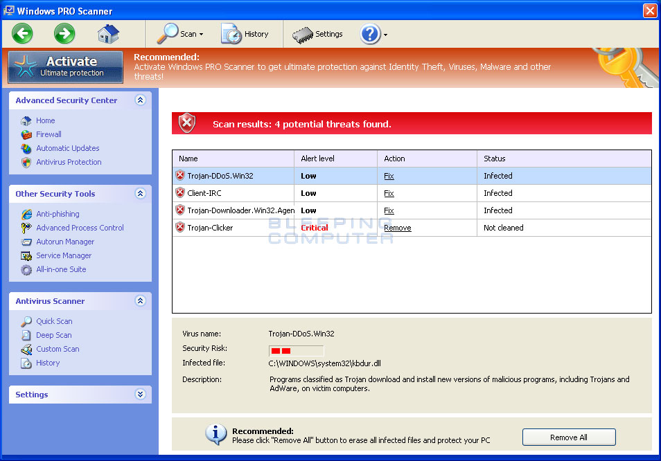 Remove Windows PRO Scanner (Uninstall Guide)