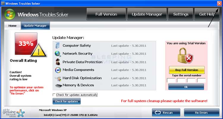 Remove Windows Troubles Solver (Uninstall Guide)