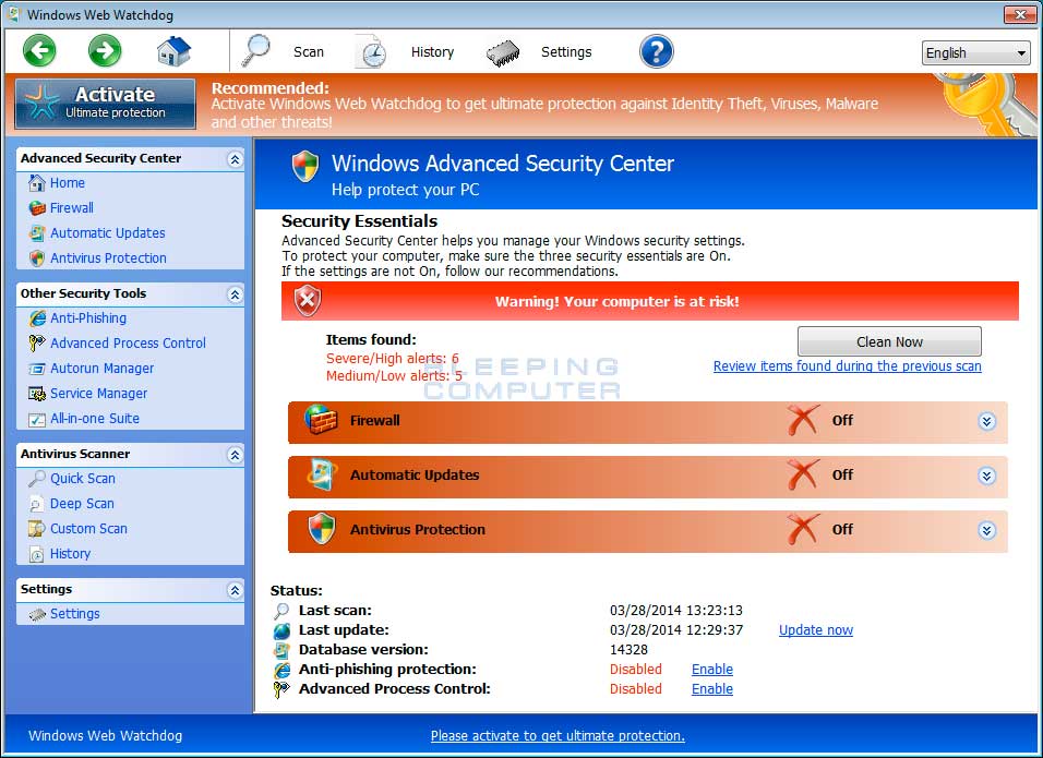 Windows Web Watchdog Removal Guide