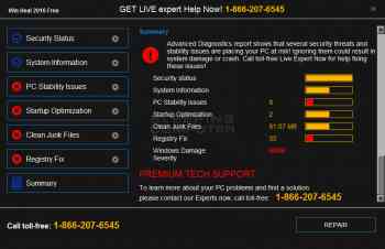 Trojan.Tech-Support-Scam Family of Computer Viruses