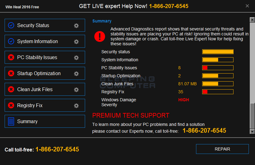 Win Heal 2016 Removal Guide
