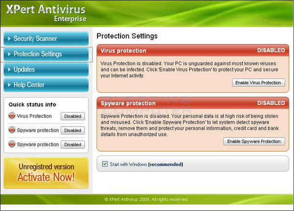 How to remove XPert Antivirus Enterprise
