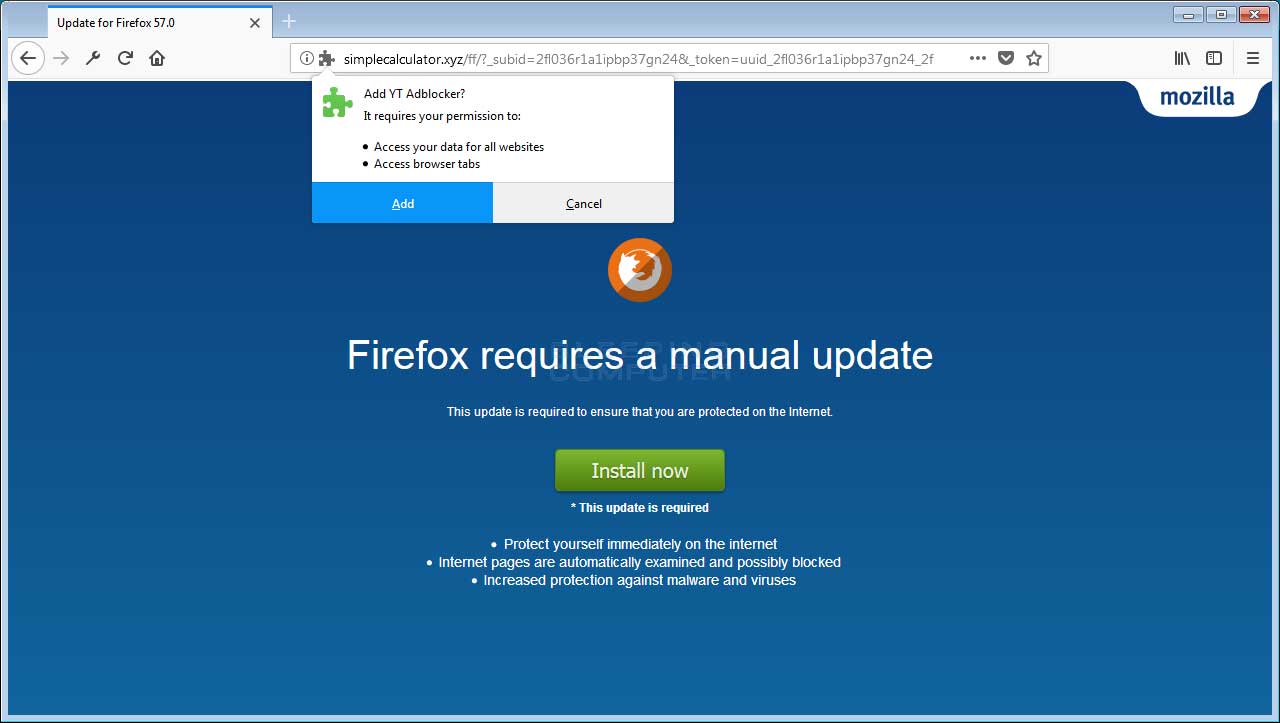 Remove the YT AdBlocker Adware Firefox Addon