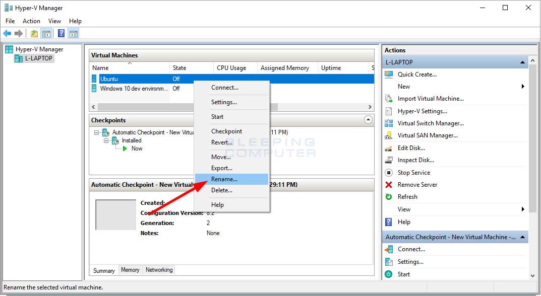 How to Rename a Hyper-V Virtual Machine using PowerShell & Hyper-V Manager How to Rename a Hyper-V Virtual Machine using PowerShell & Hyper-V Manager